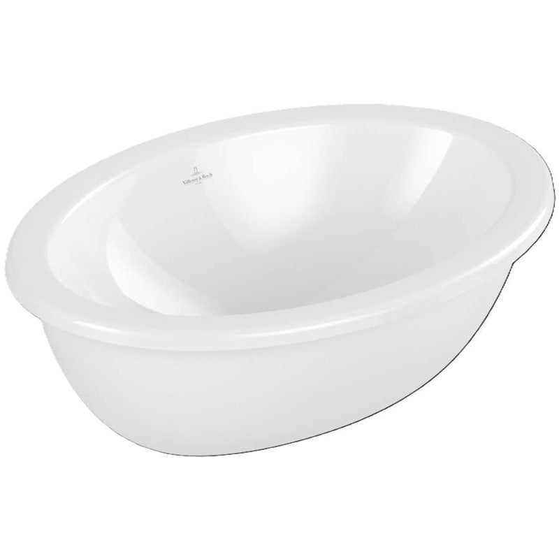 Loop & Friends Undercounter washbasin, 485 x 325 x 215 mm, with overfl ...