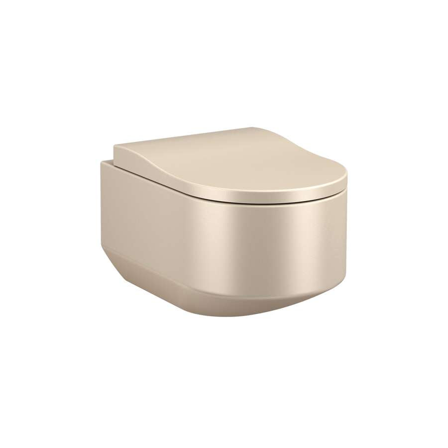 Rimless wall-hung WC in greige – COLOURLIVING.SHOP